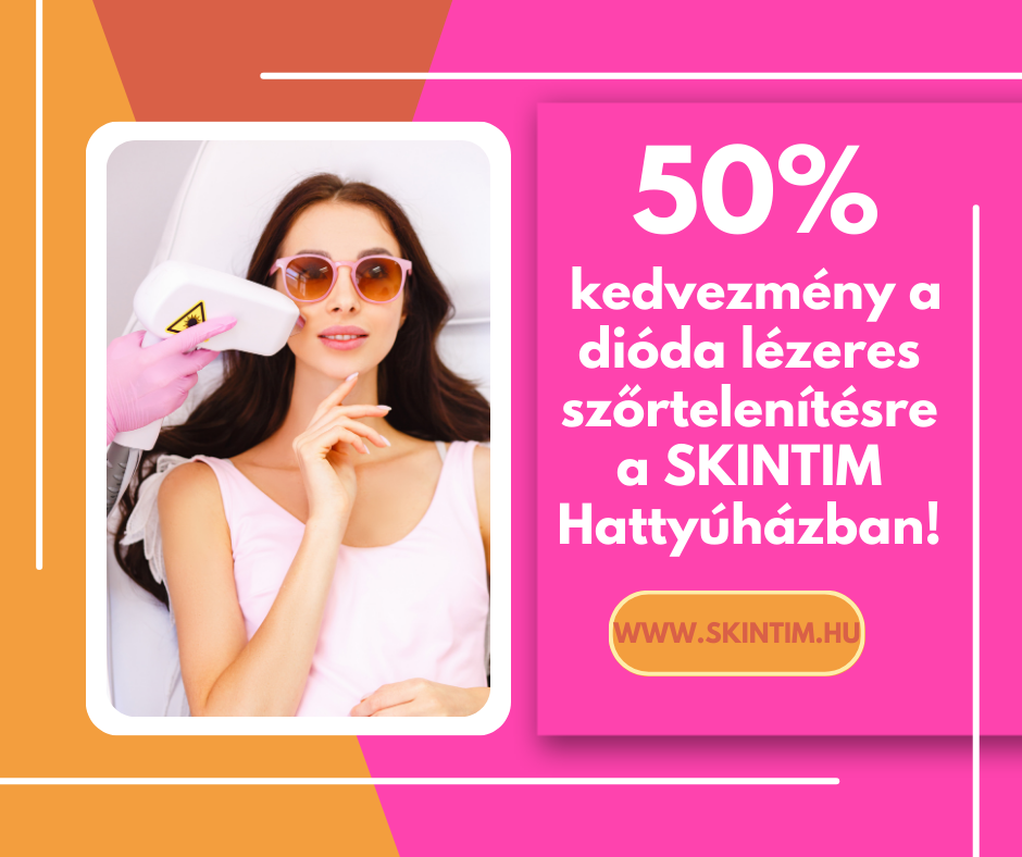 50% kedvezmény a dióda lézeres szőrtelenítésre